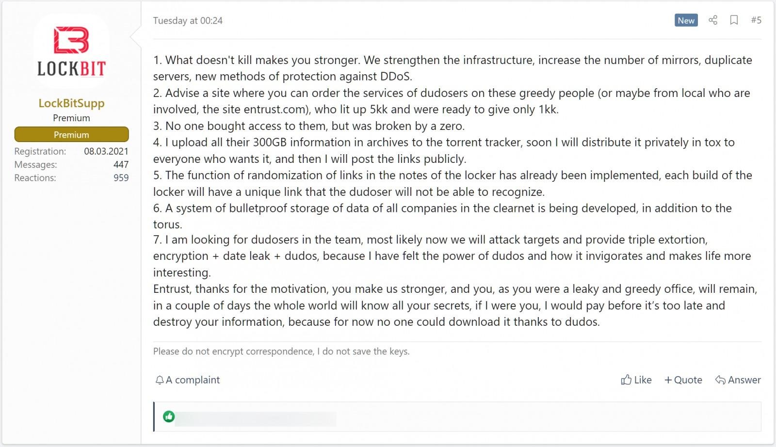 Група LockBit зазнала потужної DDoS-атаки - Блог Грідінсофт